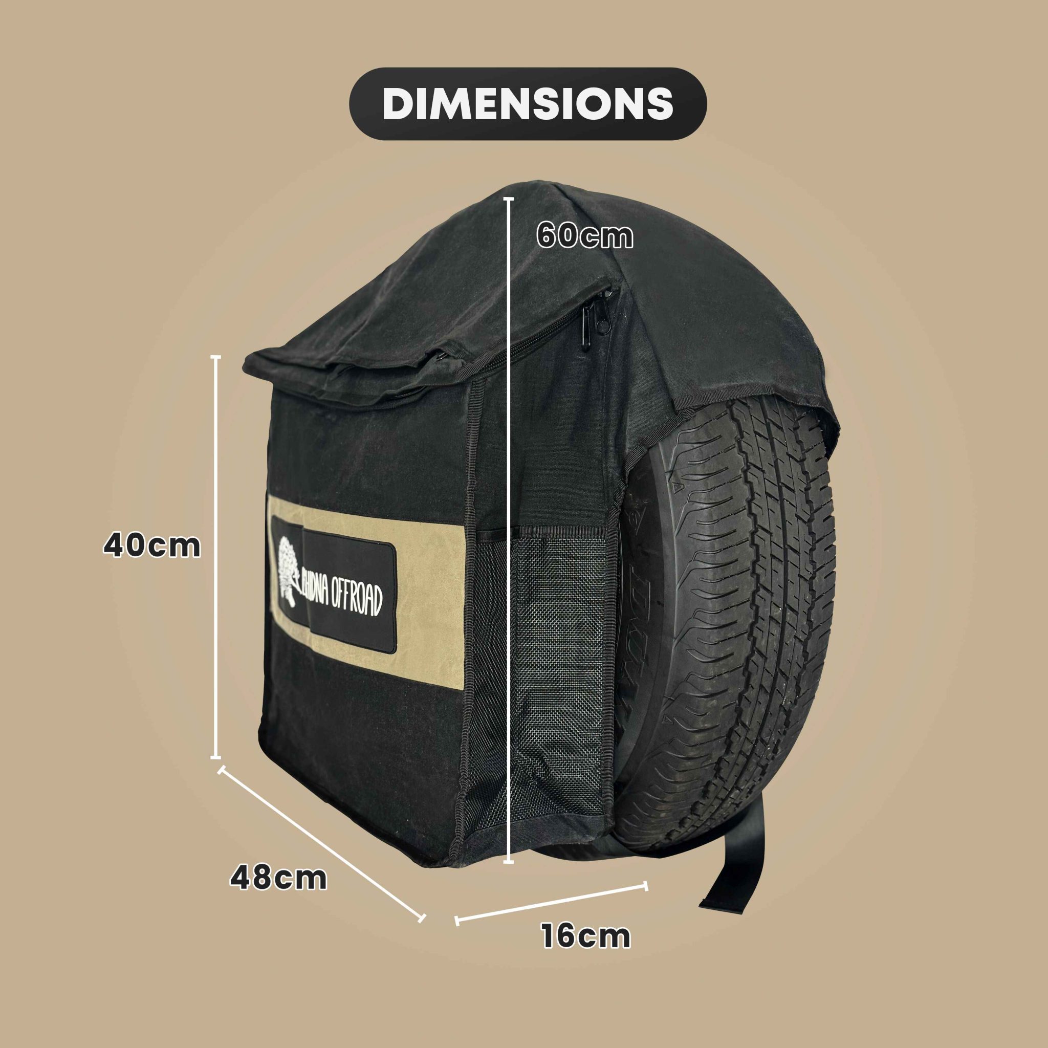 'The Joey' Small Outback Spare Wheel Bag 2.0 - Echidna Offroad